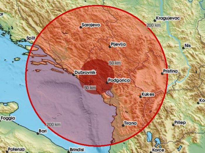 Zemljotres u Crnoj Gori, osjetio se do Trebinja