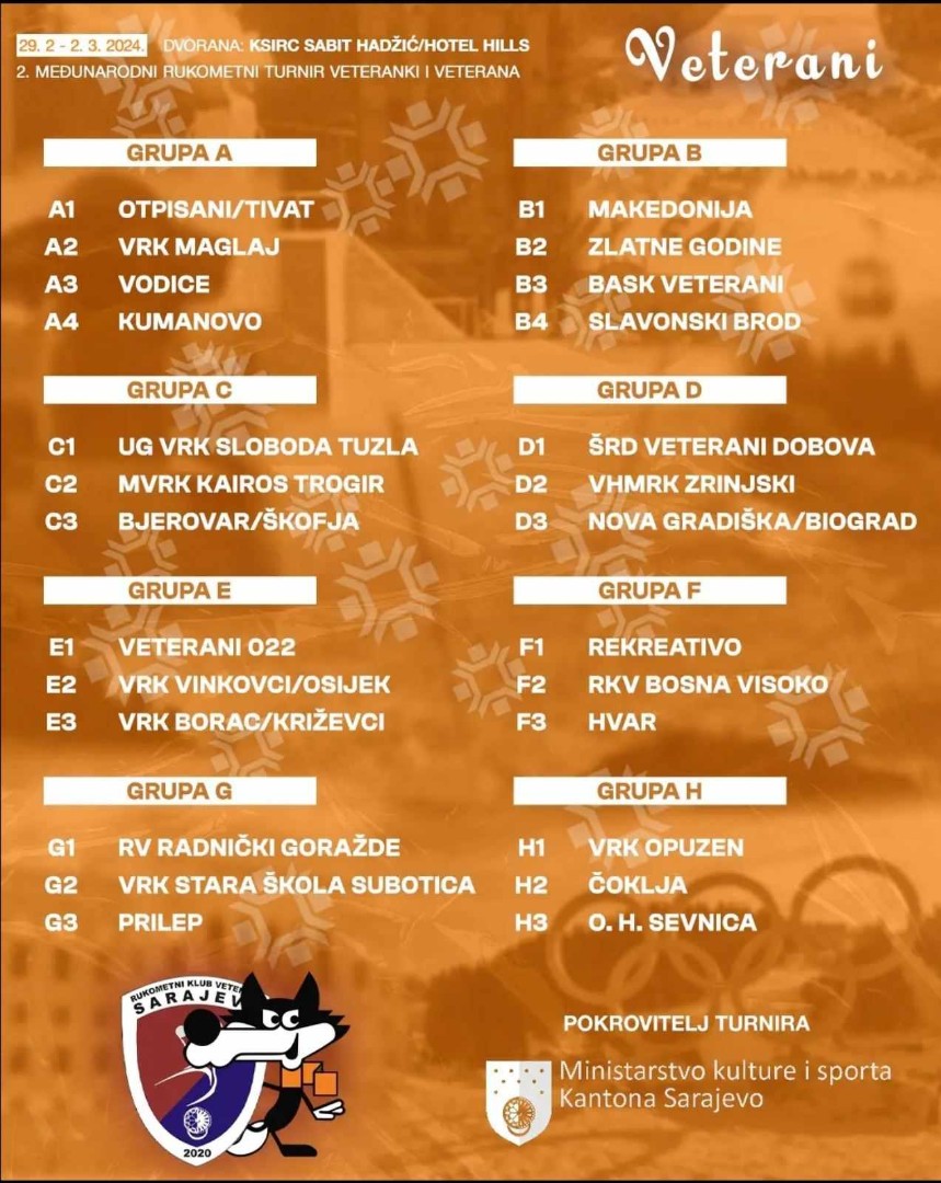 Rukometni turnir 'Sarajevo ljubavi moja' počinje sutra